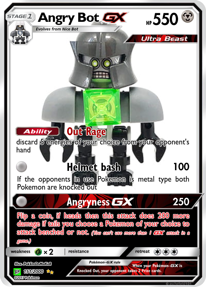 Angry Bot - PoKeMoNmAkEr | Pokécardmaker.net