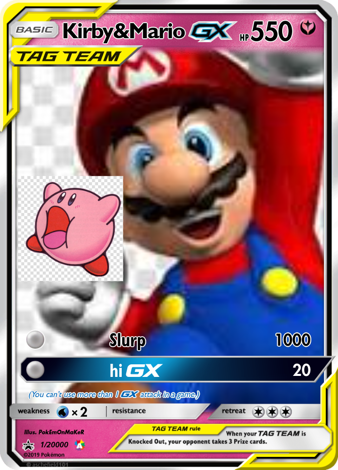 Kirby&Mario - PoKeMoNmAkEr | Pokécardmaker.net