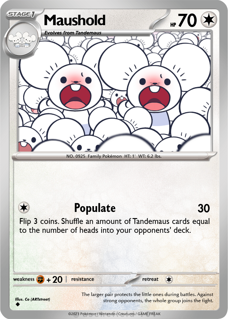 Maushold - PocketStarmie | Pokécardmaker.net