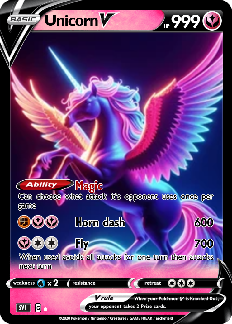 Unicorn - Poke-dude | Pokécardmaker.net