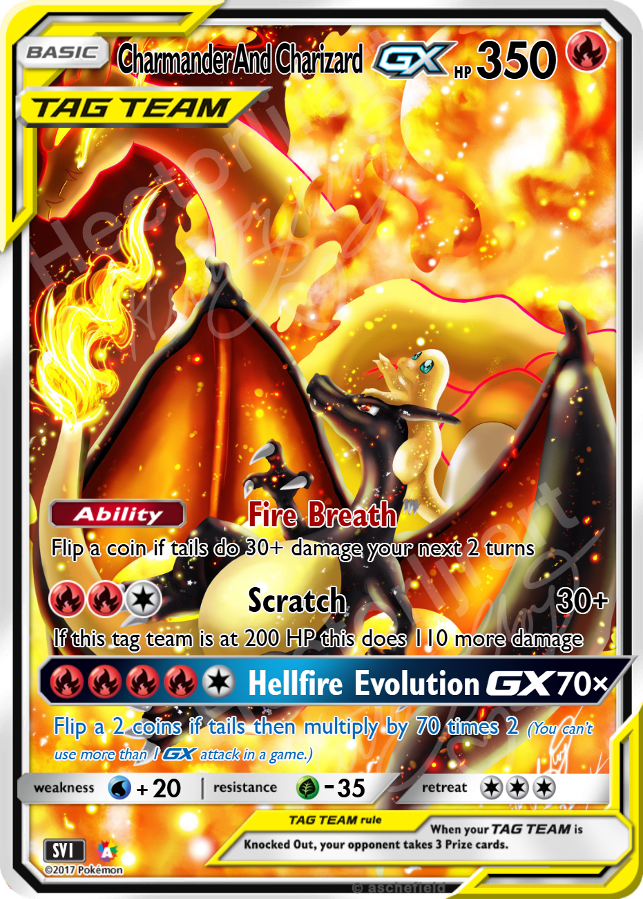 Charmander And Charizard - Poke8 | Pokécardmaker.net