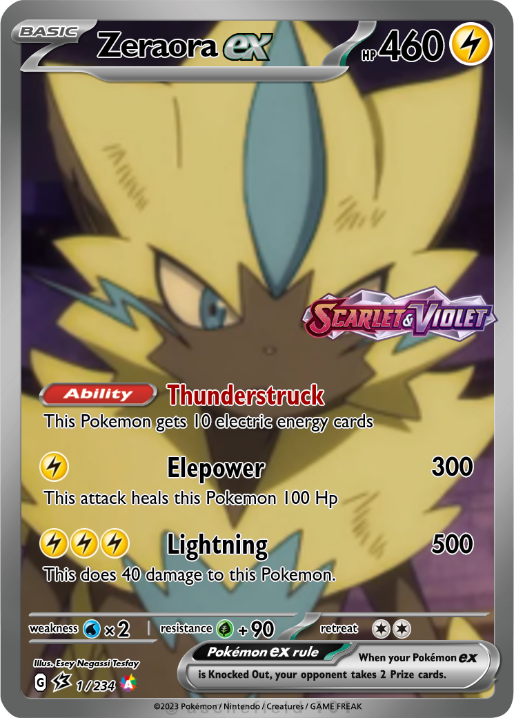 Zeraora - PokeMasterGOAT | Pokécardmaker.net