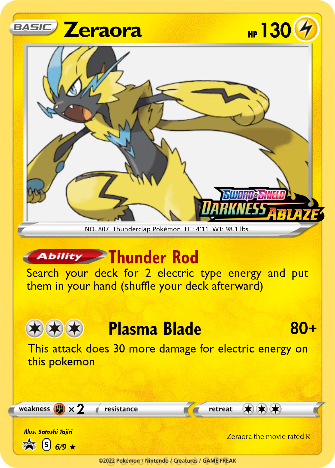Zeraora - Pokemaker807 | Pokécardmaker.net