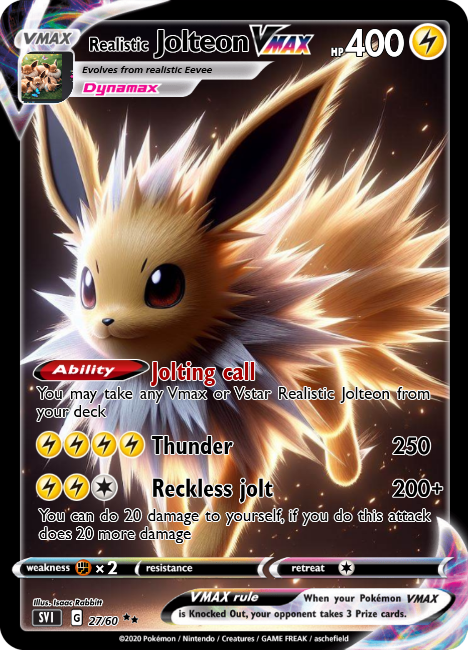 Jolteon - PokemanChup | Pokécardmaker.net