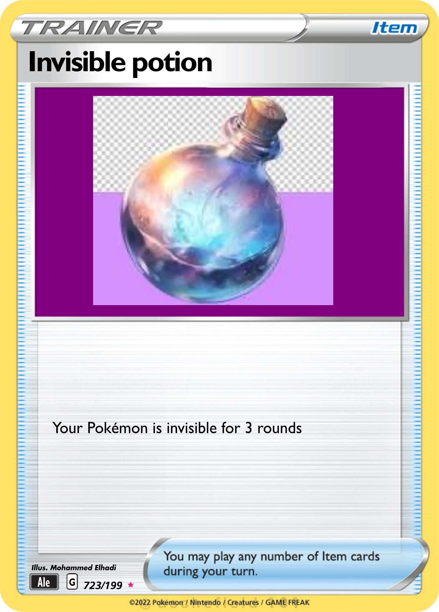 Invisible potion - Pokemaster17 | Pokécardmaker.net