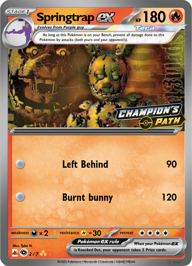 Springtrap - Pokemaster615 | Pokécardmaker.net
