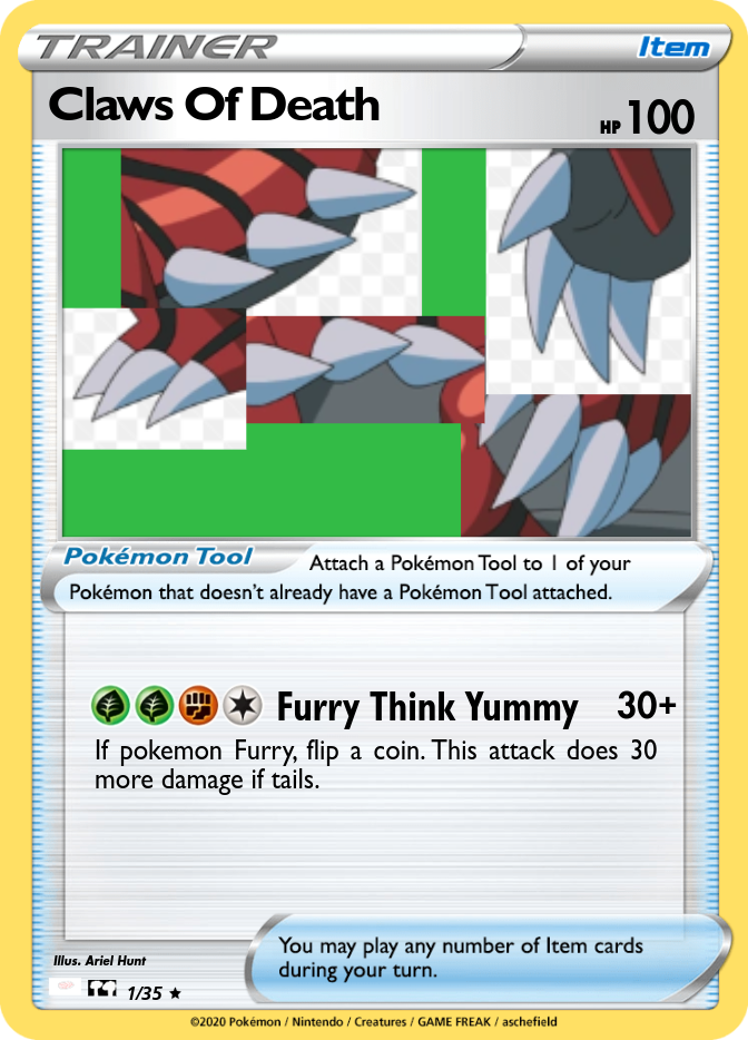 Claws Of Death - Pokemon-Lover | Pokécardmaker.net