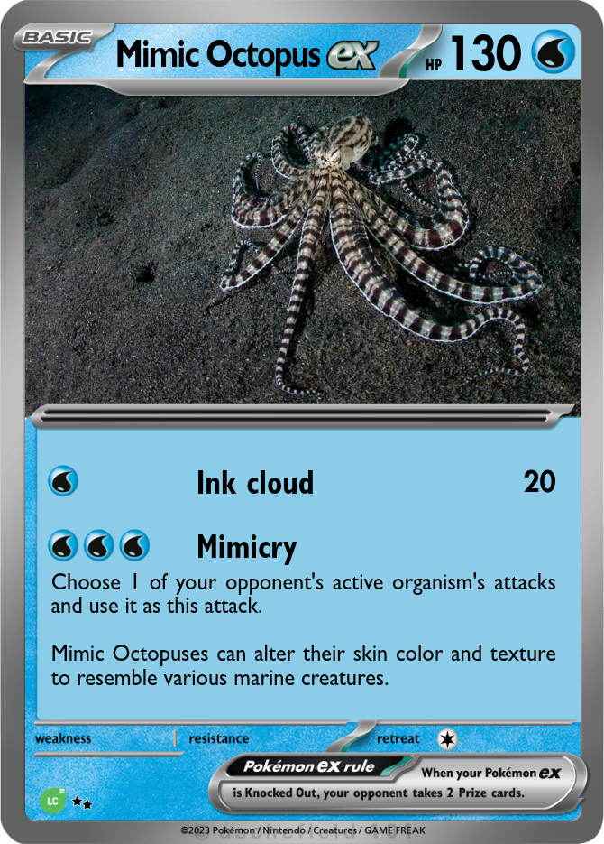 Mimic Octopus - PokemonButScience | Pokécardmaker.net