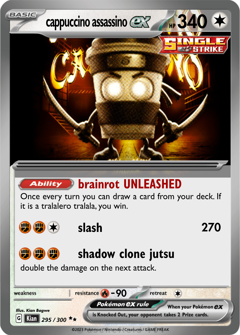 cappuccino assassino - PokemonMakerKB | Pokécardmaker.net