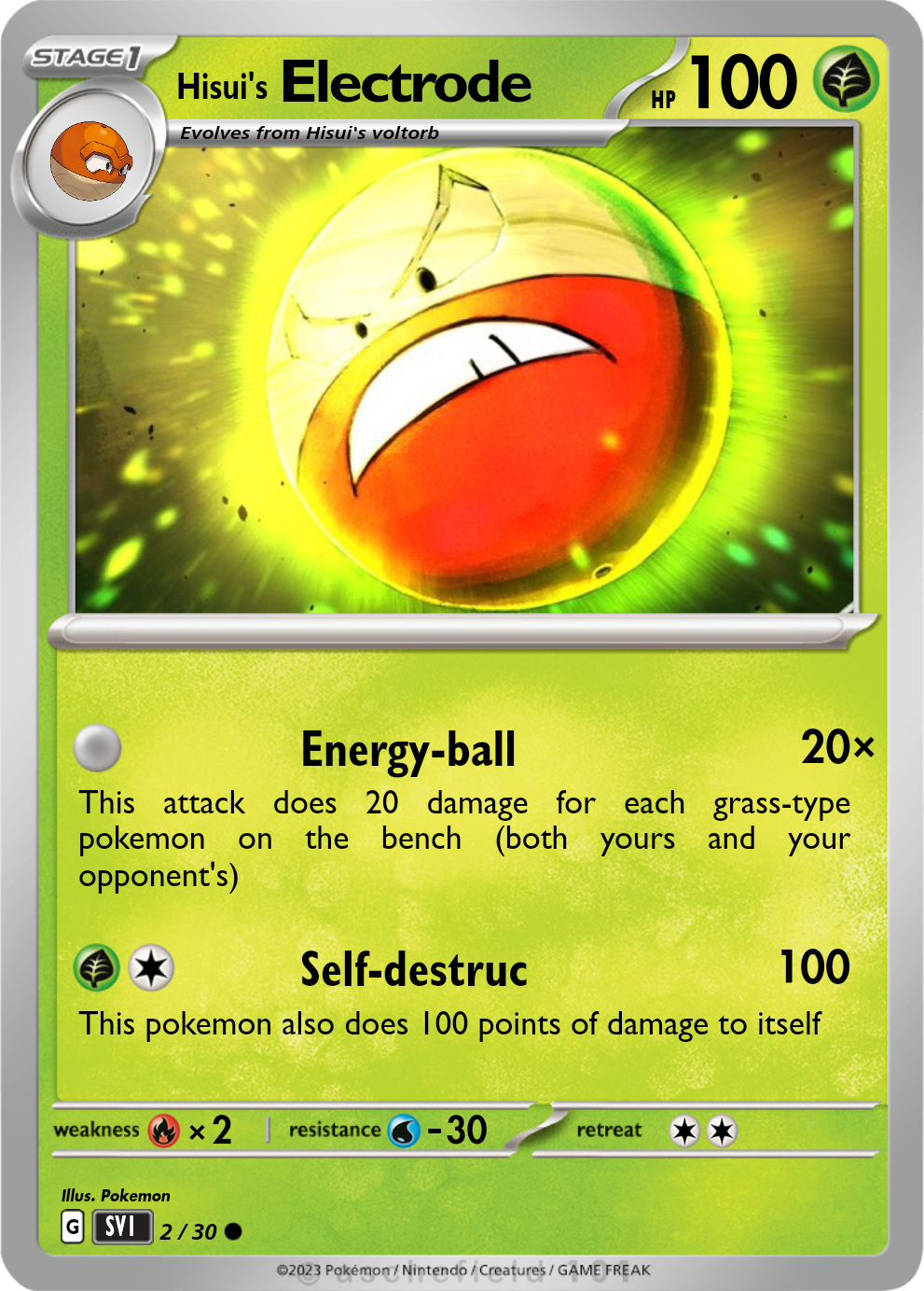 Electrode - Pokemon_cartas | Pokécardmaker.net
