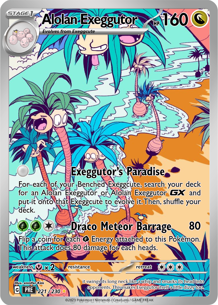 Alolan Exeggutor - Pokemonking12332 | Pokécardmaker.net