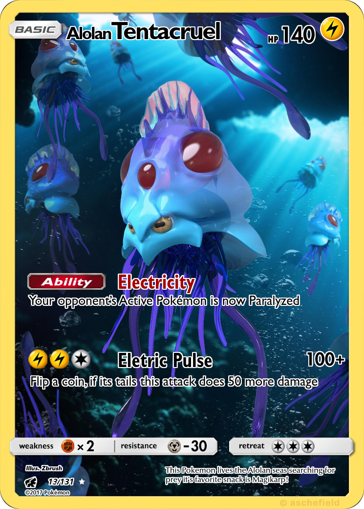 ==Alolan==Tentacruel - Pokemonking12332 | Pokécardmaker.net