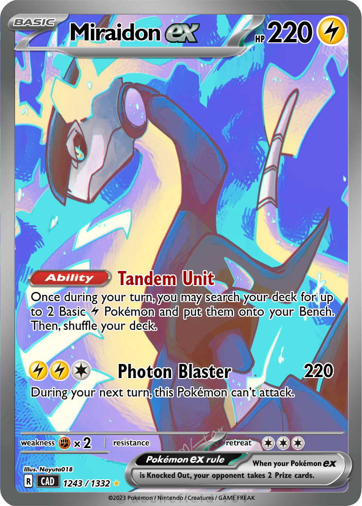 Miraidon - Pokemonking12332 | Pokécardmaker.net