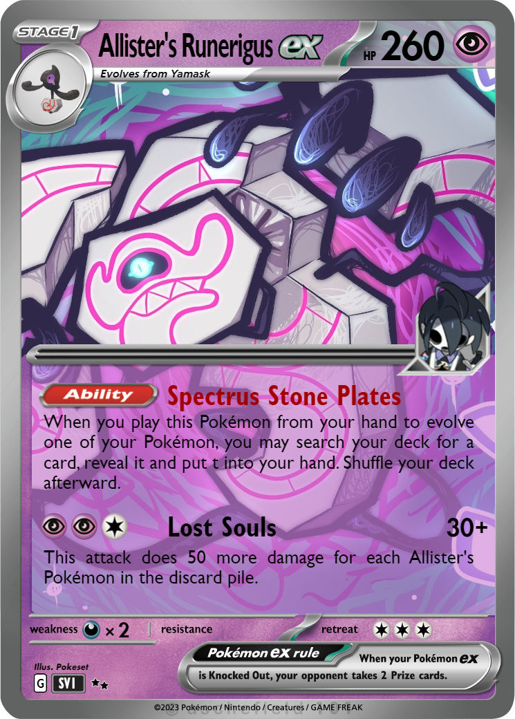 Allister's Runerigus - Pokeset | Pokécardmaker.net