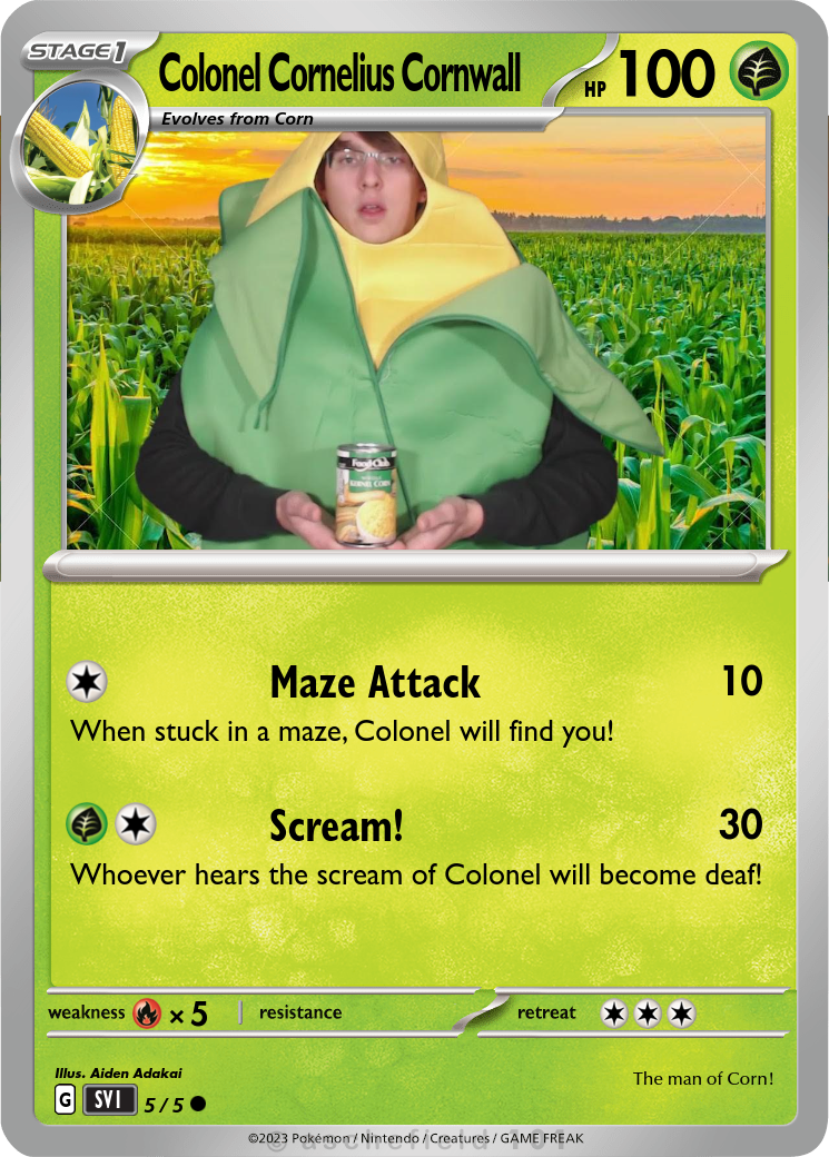 Colonel Cornelius Cornwall - PokiJinkies | Pokécardmaker.net