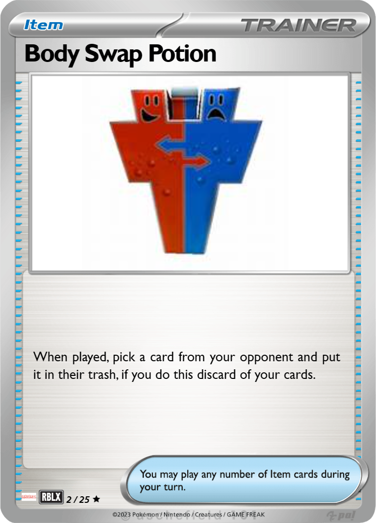 Body Swap Potion - PokmonYT | Pokécardmaker.net