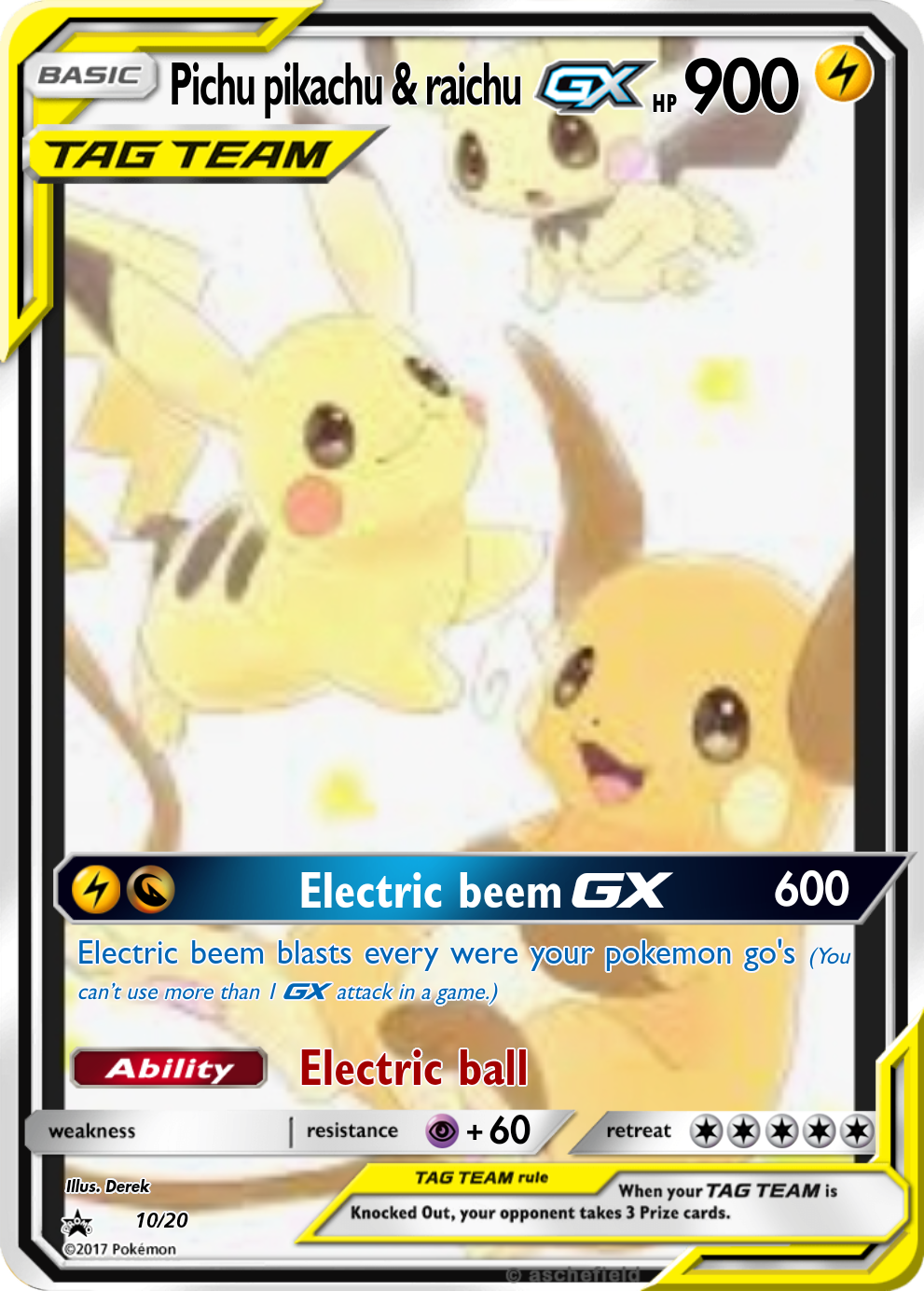Pichu pikachu & raichu - Poopers | Pokécardmaker.net