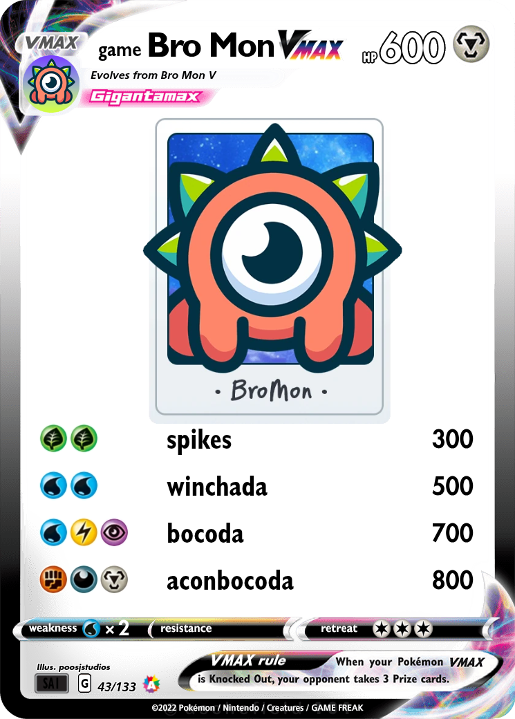 Bro Mon - Poosjstudios | Pokécardmaker.net