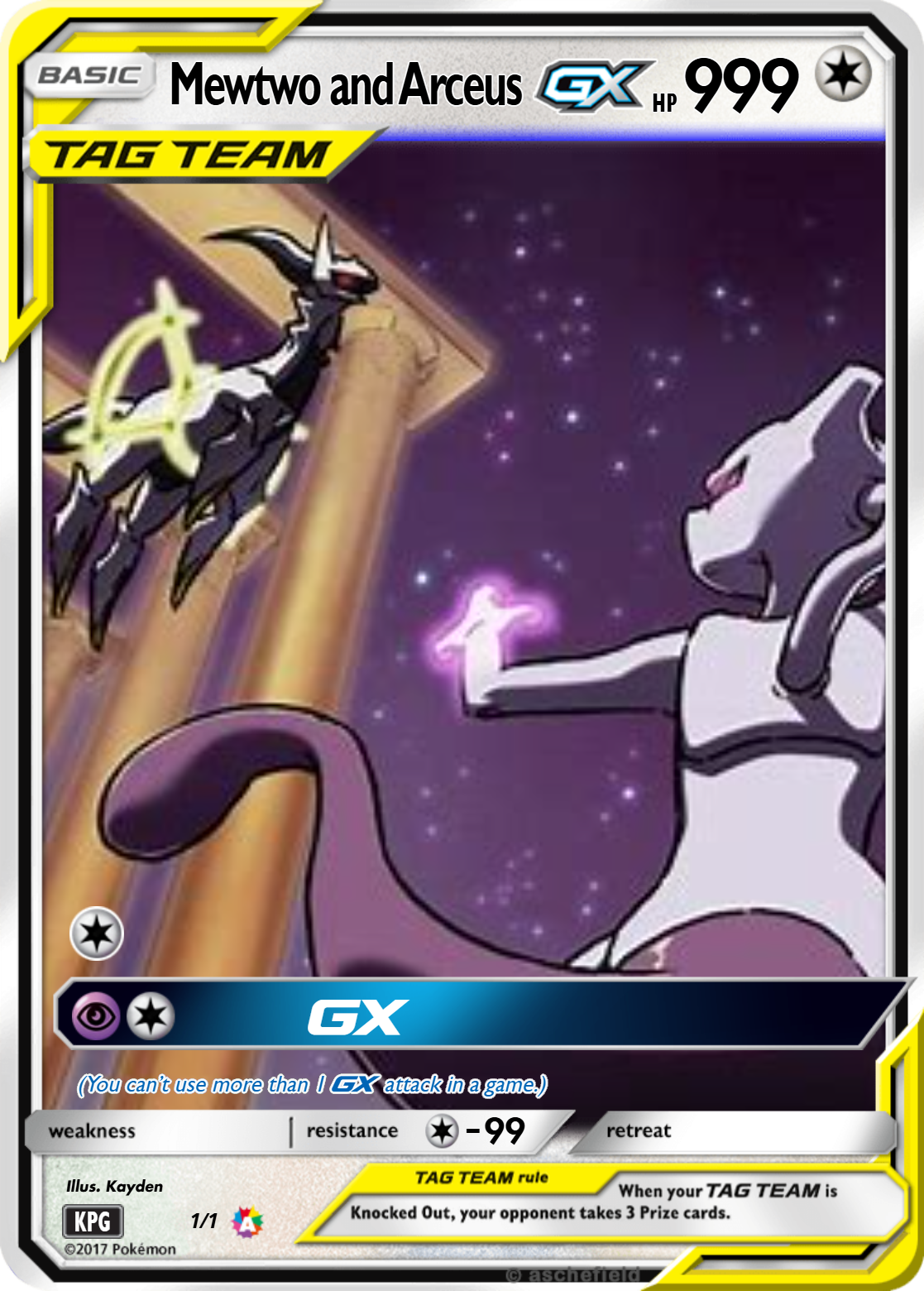 Mewtwo and Arceus - Porsche_924 | Pokécardmaker.net