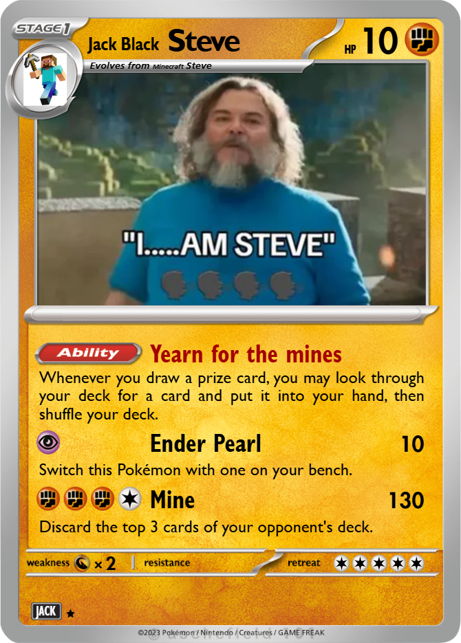 Steve - PowerdUP | Pokécardmaker.net