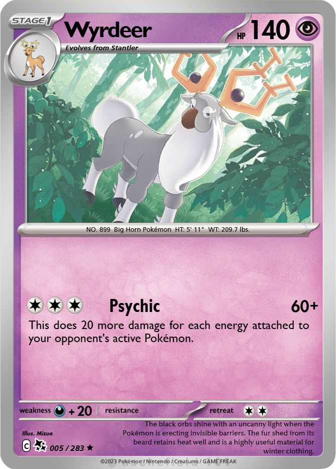 Wyrdeer - PowerdUP | Pokécardmaker.net