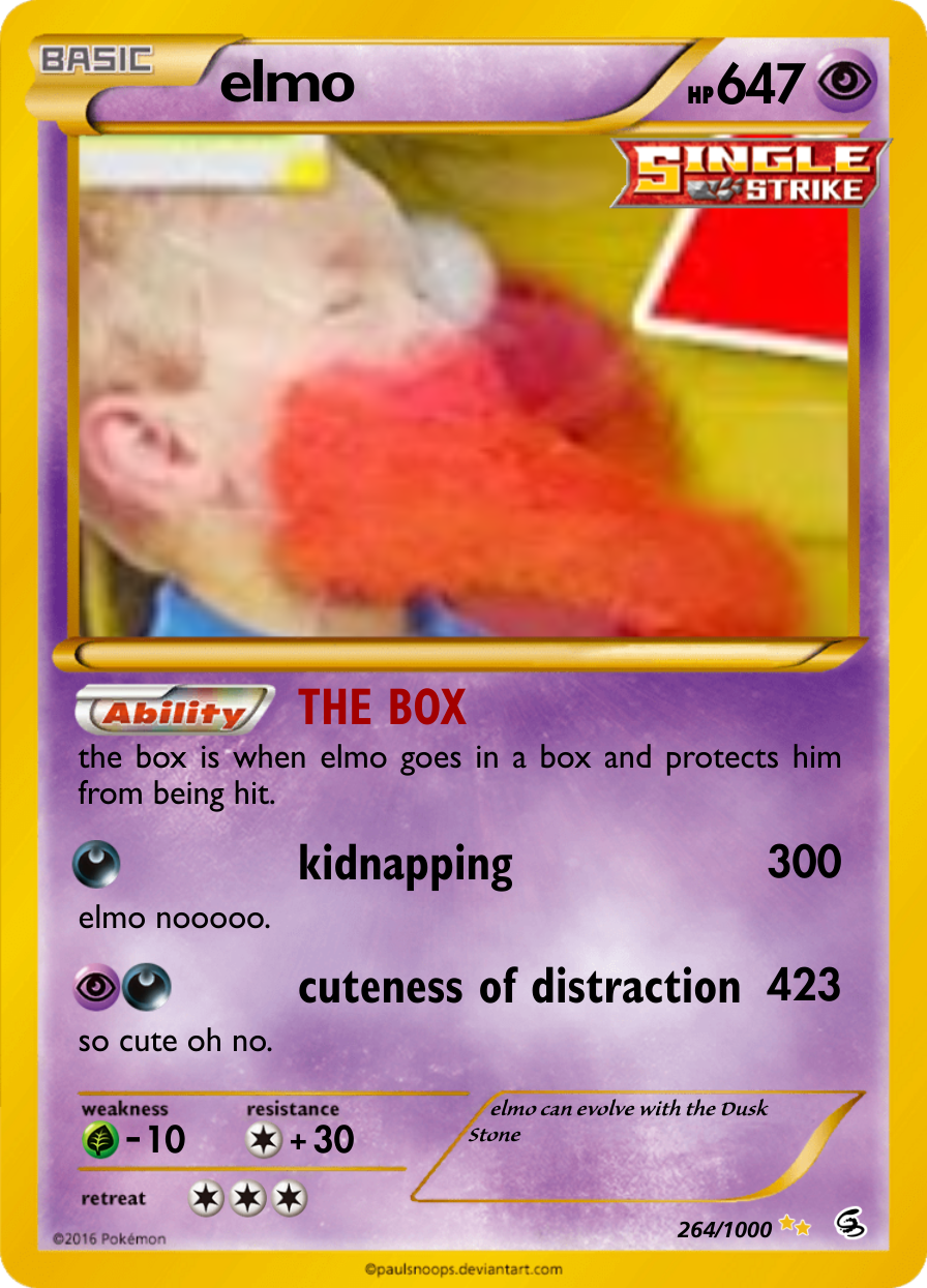 elmo - PoyoPoyoBoi | Pokécardmaker.net