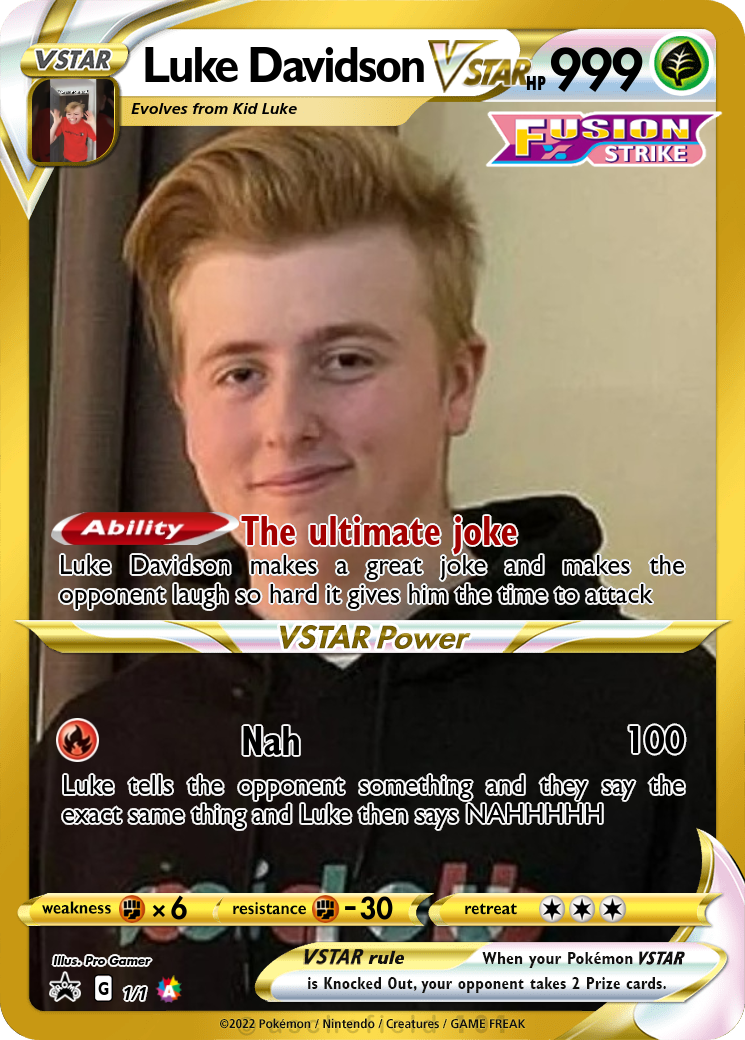 Luke Davidson - Pro_Gamer | Pokécardmaker.net