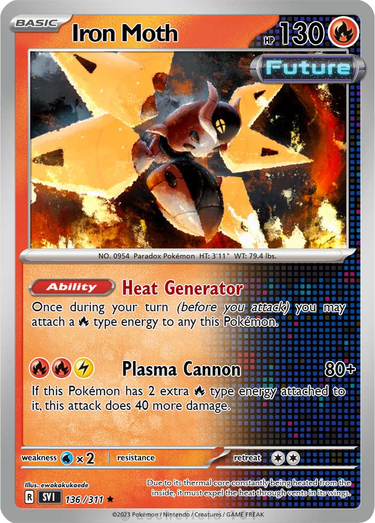 Iron Moth - ProbablyNotDayton | Pokécardmaker.net
