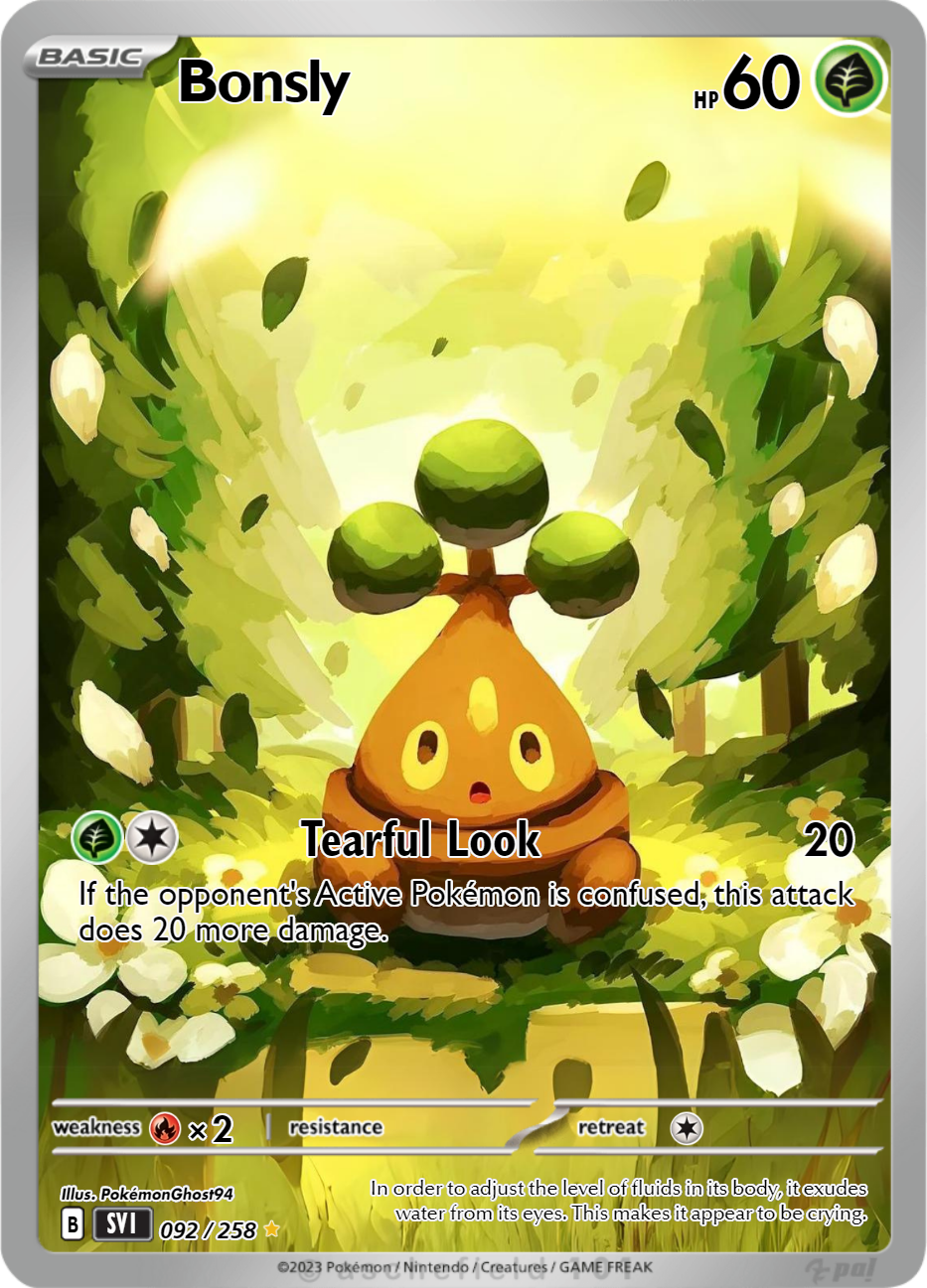 Bonsly - ProfessionalCardGenerator | Pokécardmaker.net