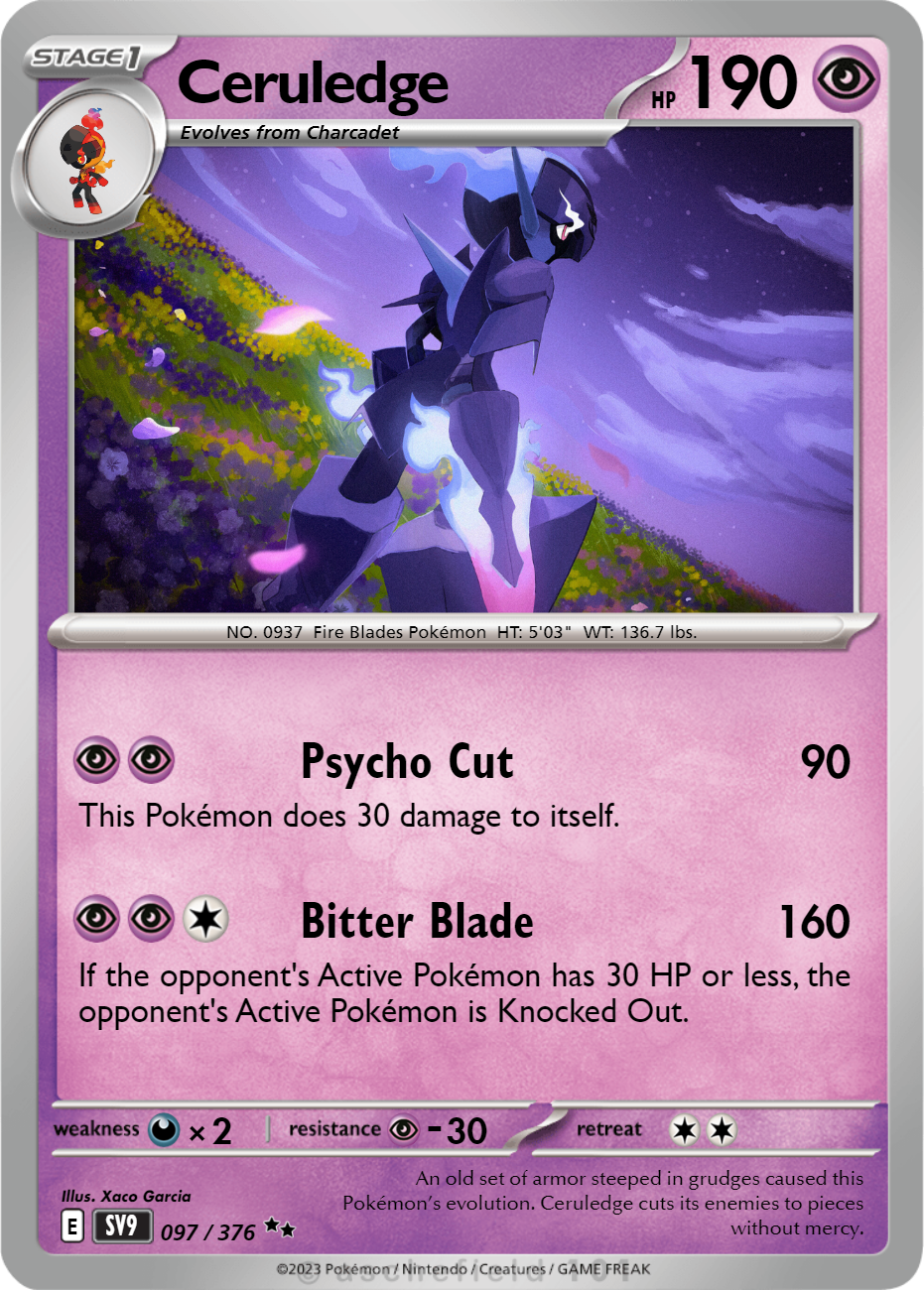 Ceruledge - ProfessionalCardGenerator | Pokécardmaker.net