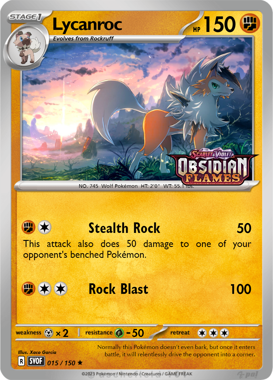 Lycanroc - ProfessionalCardGenerator | Pokécardmaker.net