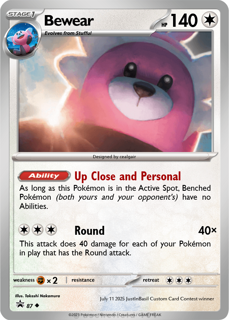 Bewear - ProfessorWheels | Pokécardmaker.net