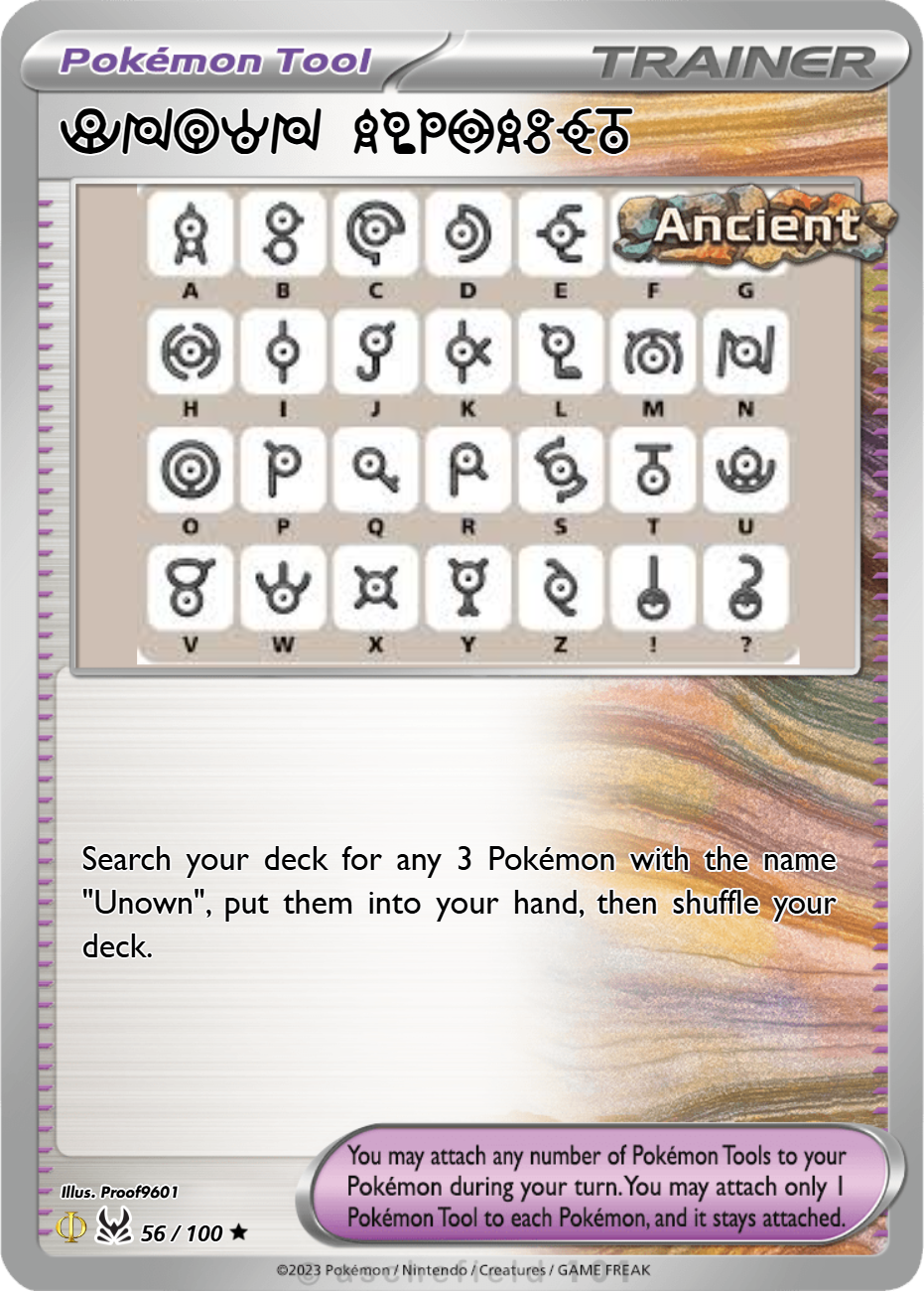 !!Unown Alphabet!! - Proof9601 | Pokécardmaker.net