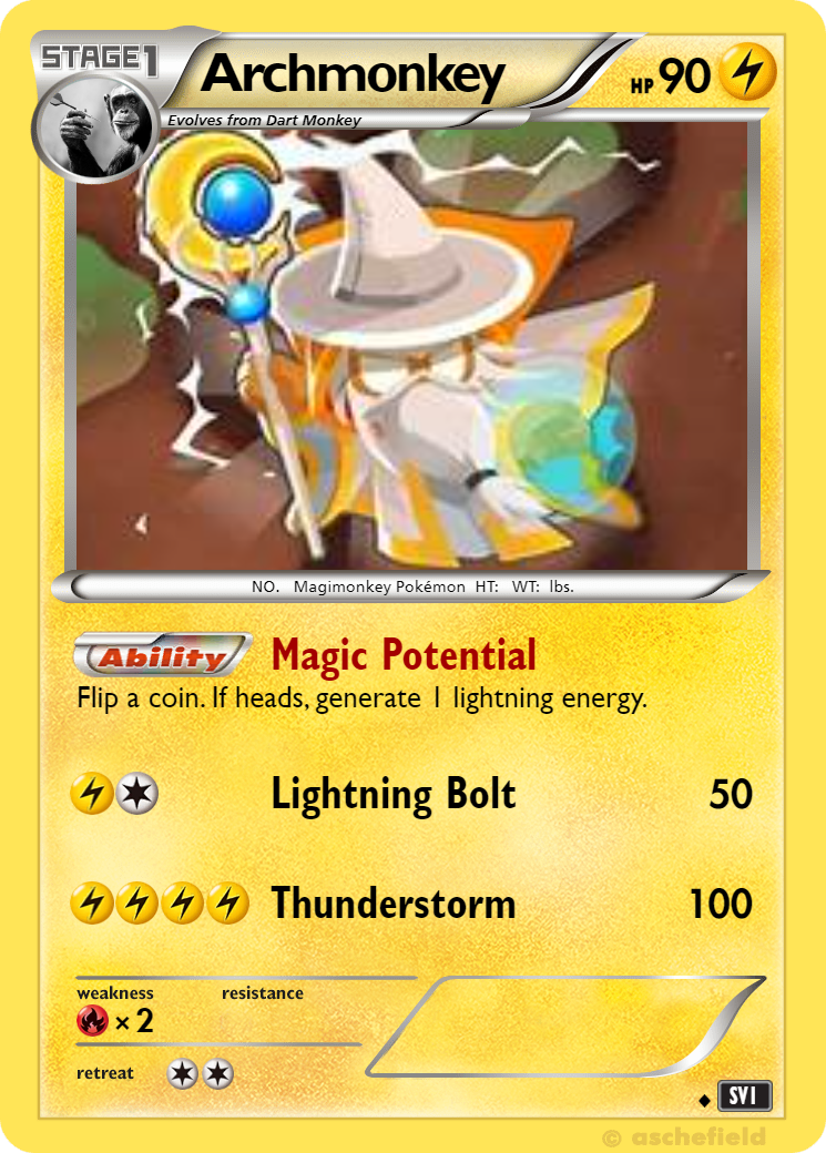 Archmonkey - Qsphere | Pokécardmaker.net