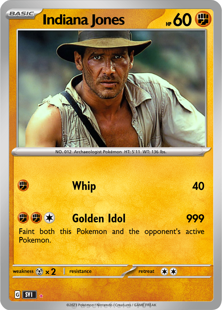 Indiana Jones - Qsphere | Pokécardmaker.net