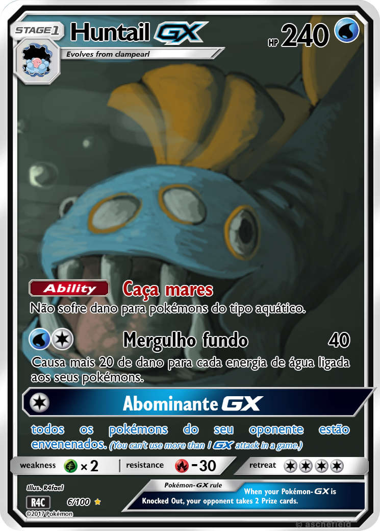 Huntail - R4fael | Pokécardmaker.net