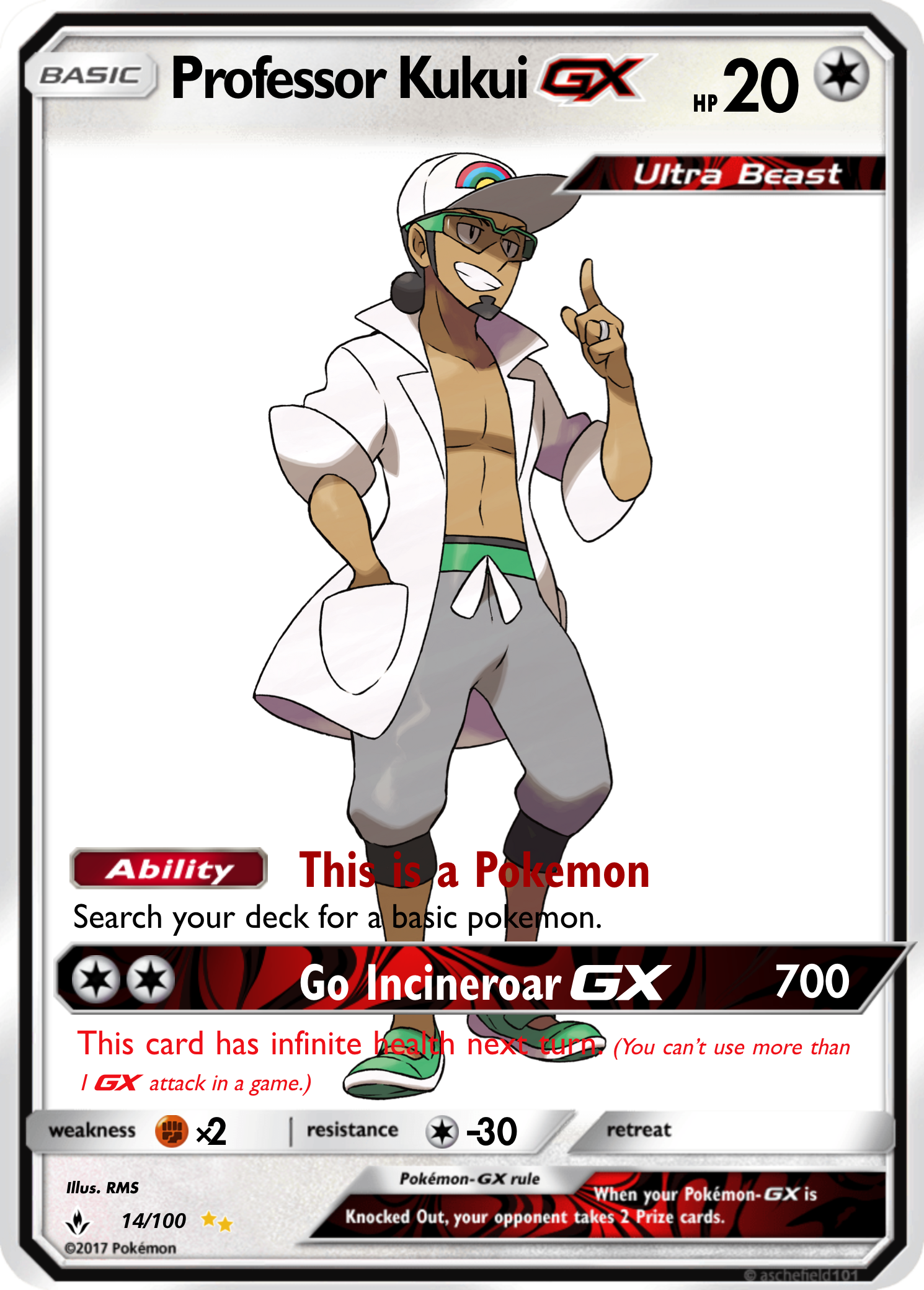 Professor Kukui - RMS | Pokécardmaker.net