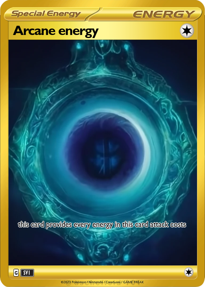 Arcane energy - Racc00- | Pokécardmaker.net