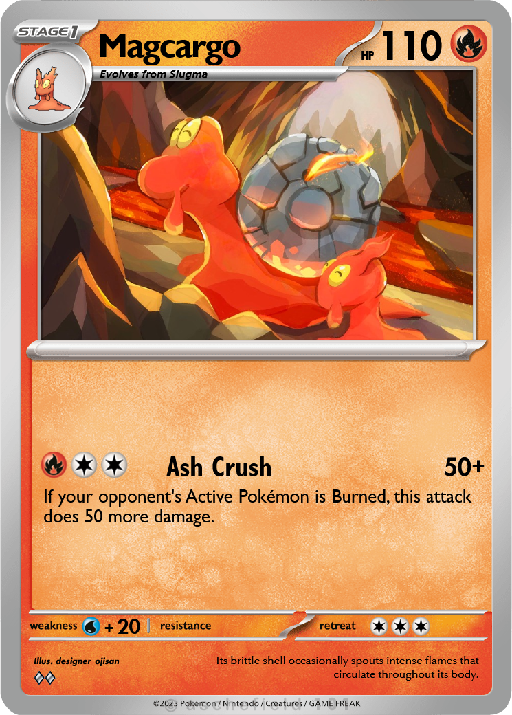 Magcargo - RagingStormsSet | Pokécardmaker.net