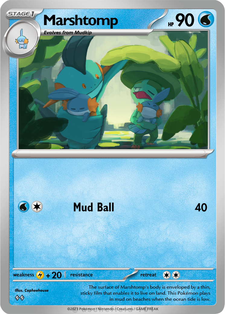 Marshtomp - RagingStormsSet | Pokécardmaker.net
