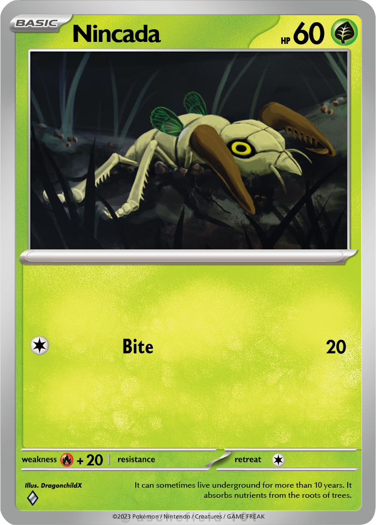 Nincada - RagingStormsSet | Pokécardmaker.net