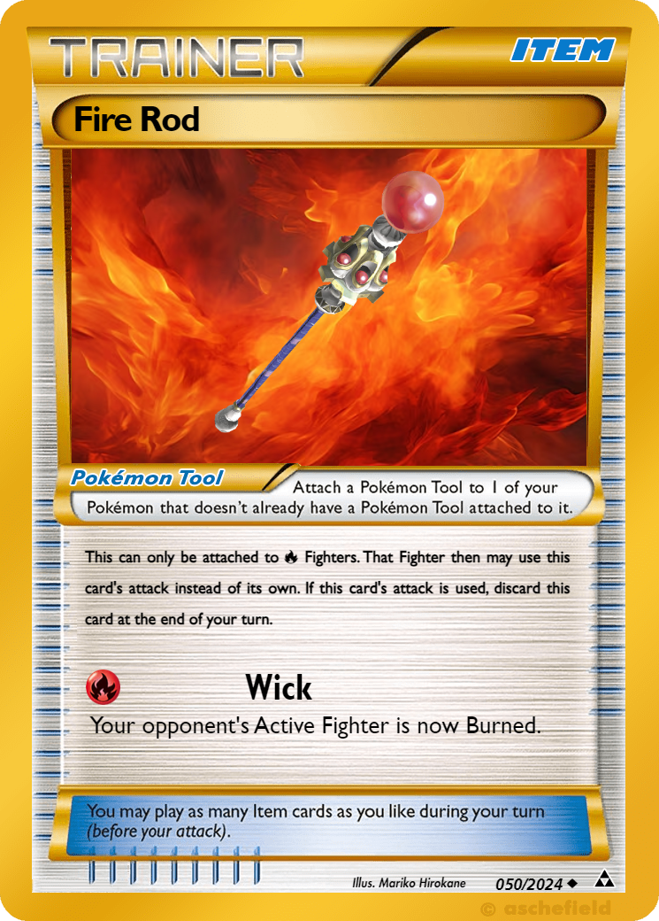 Fire Rod - RayMaikeru | Pokécardmaker.net