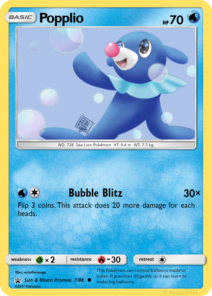 Popplio - Razor | Pokécardmaker.net