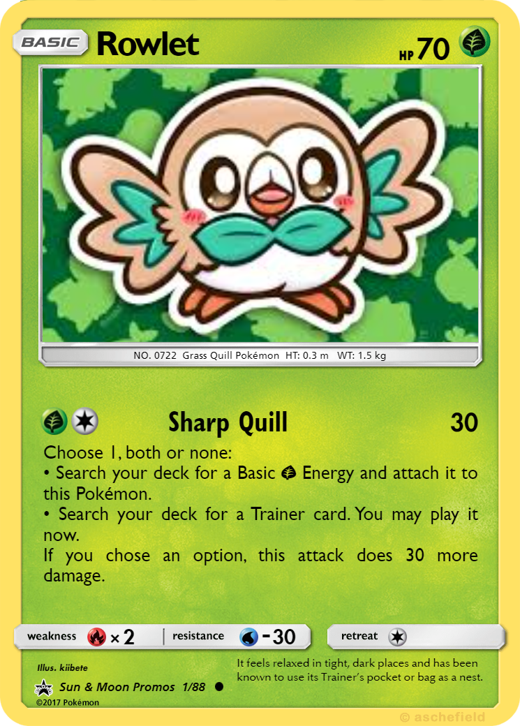 Rowlet - Razor | Pokécardmaker.net