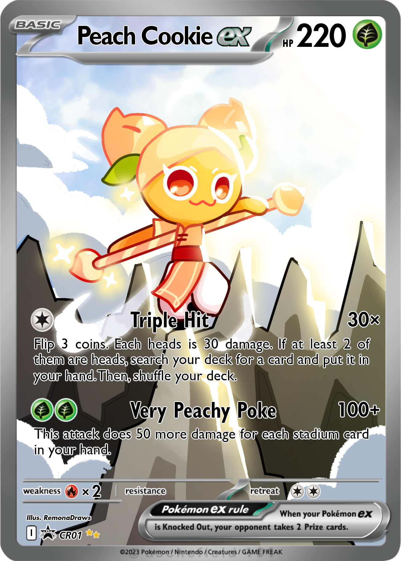 Peach Cookie - RemonaDraws | Pokécardmaker.net