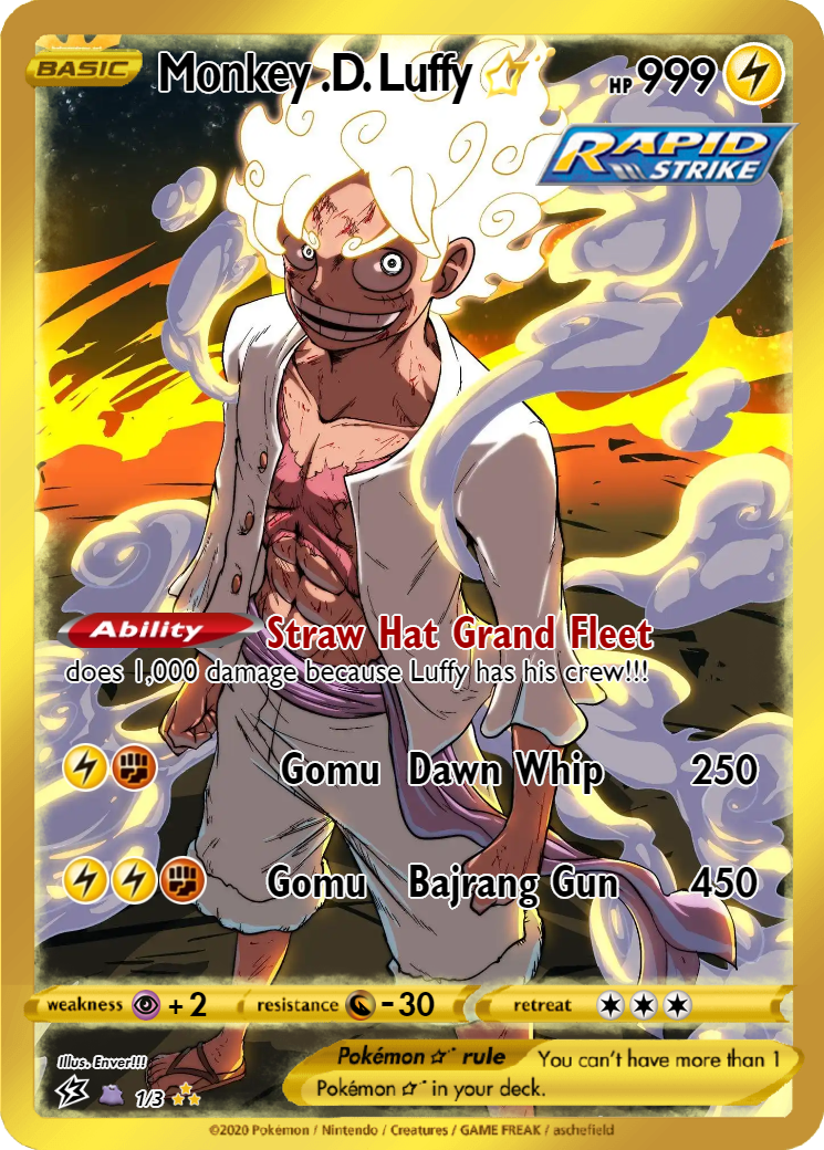 Monkey .D. Luffy - Rip_Z | Pokécardmaker.net
