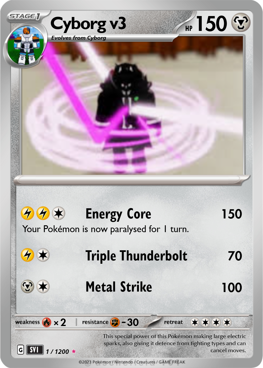 Cyborg v3 - RolexCards | Pokécardmaker.net