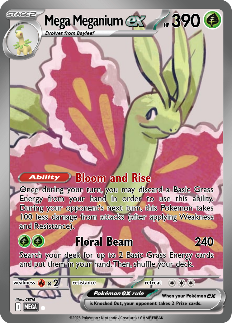Mega Meganium - RomComGod | Pokécardmaker.net