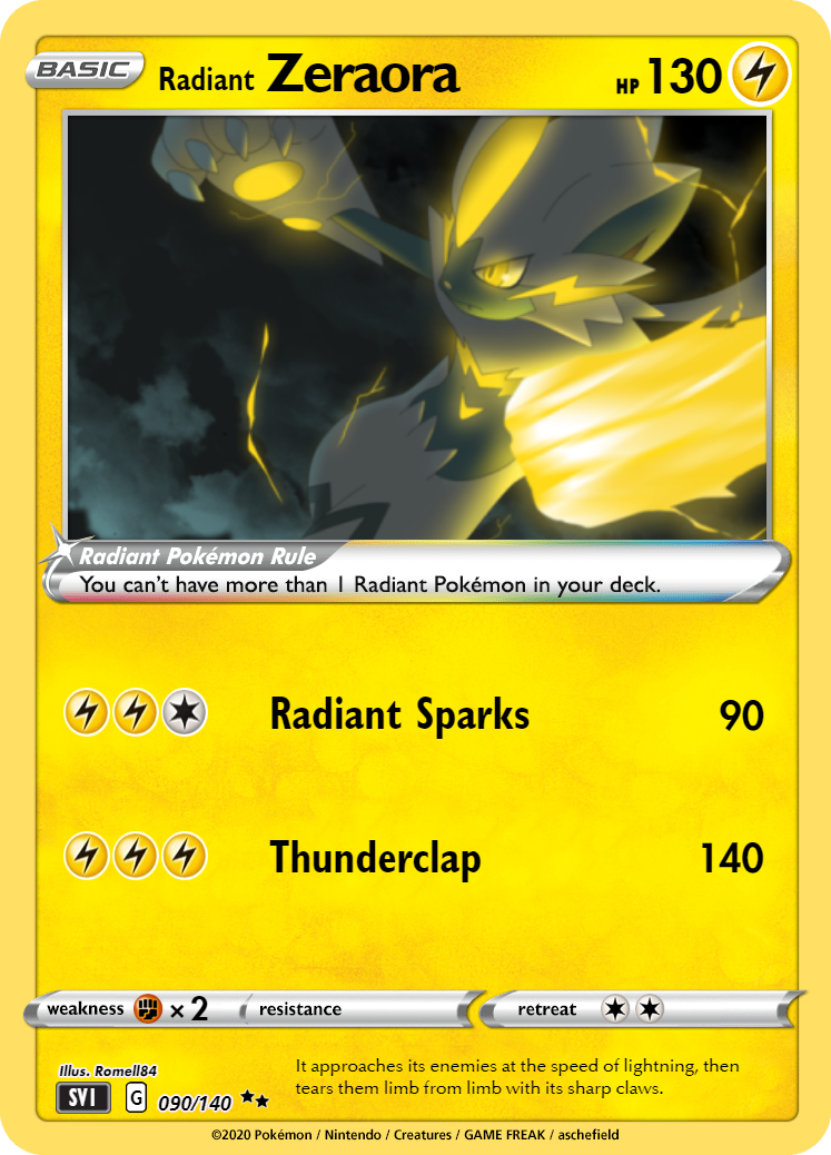 Zeraora - Romell84 | Pokécardmaker.net