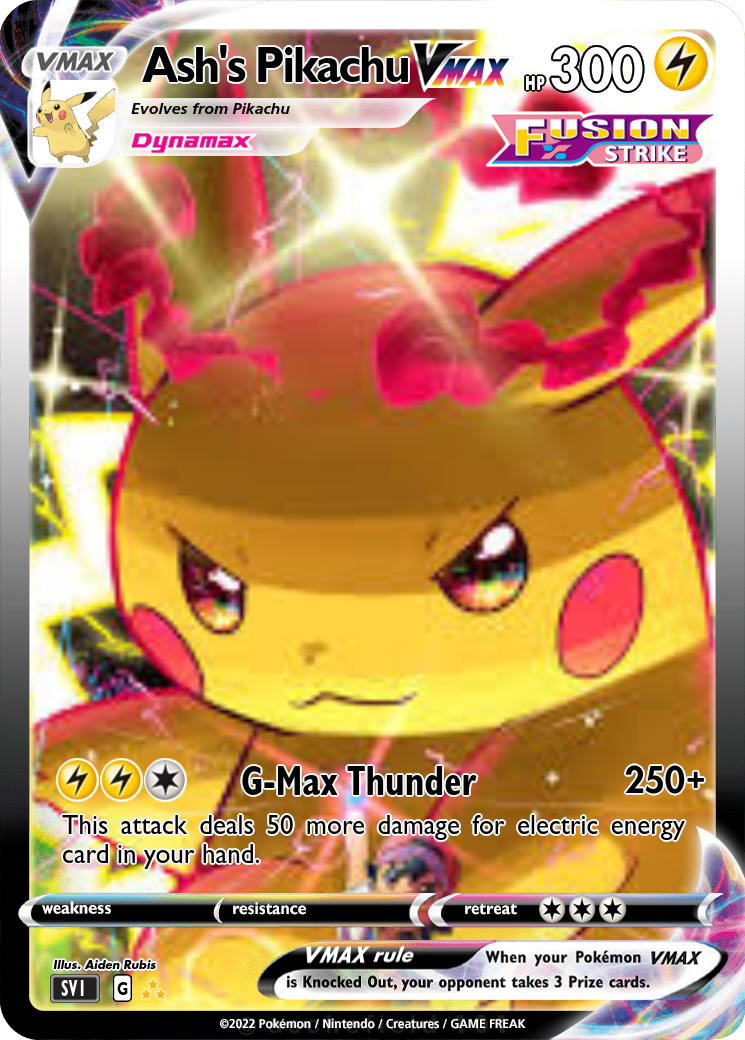 Ash's Pikachu - Ronaldo777 | Pokécardmaker.net